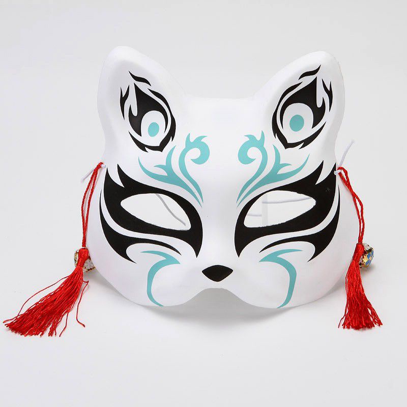 Jual TOPENG RUBAH KITSUNE FOX BUNKASAI JAPANESE FESTIVAL MASK RUBAB ...