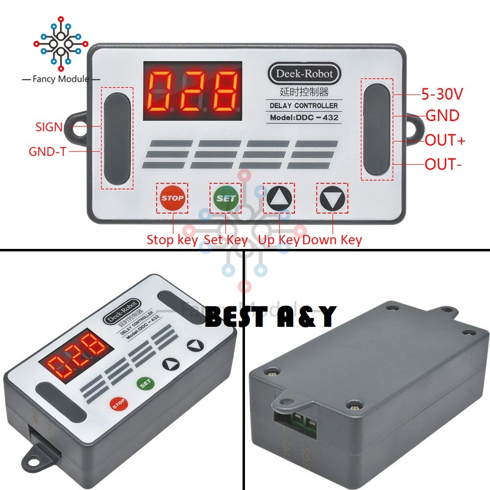 Jual Timer Delay Relay Digital Tube Time Switch Control OFF ON ...