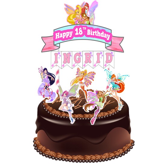 Jual Winx Club Topper Cake Birthday / Hiasan Kue Ulang Tahun | Shopee ...
