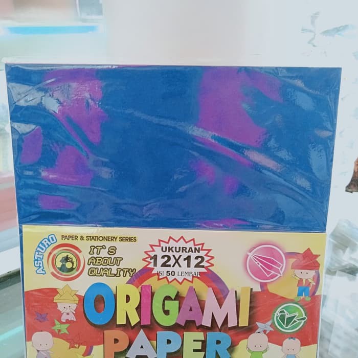 Jual Kertas Origami / Lipat Asturo Uk. 12x12 isi 50 Lb | Shopee Indonesia