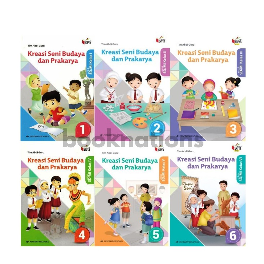 Jual BUKU SBDP KREASI SENI BUDAYA DAN PRAKARYA KELAS 1 2 3 4 5 6 SD ERLANGGA K13N | Shopee Indonesia