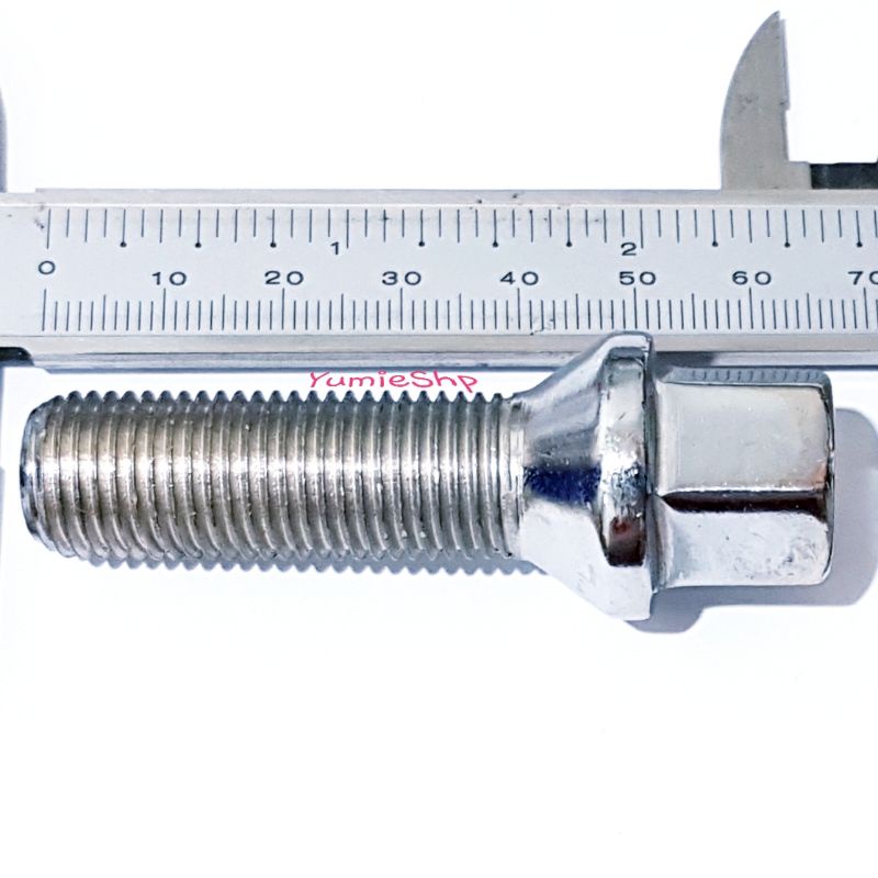 Jual Baut Roda Mobil Mercy M14 x 40 Mercedes Benz BMW Diameter 14 mm ...