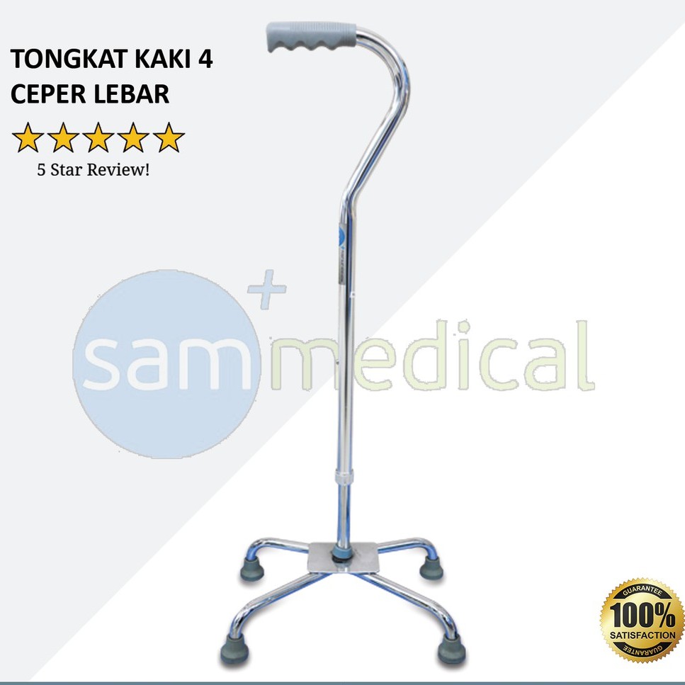 Jual Tongkat Kaki 4 Ceper Lebar/ fs 921L/ tongkat jalan | Shopee Indonesia