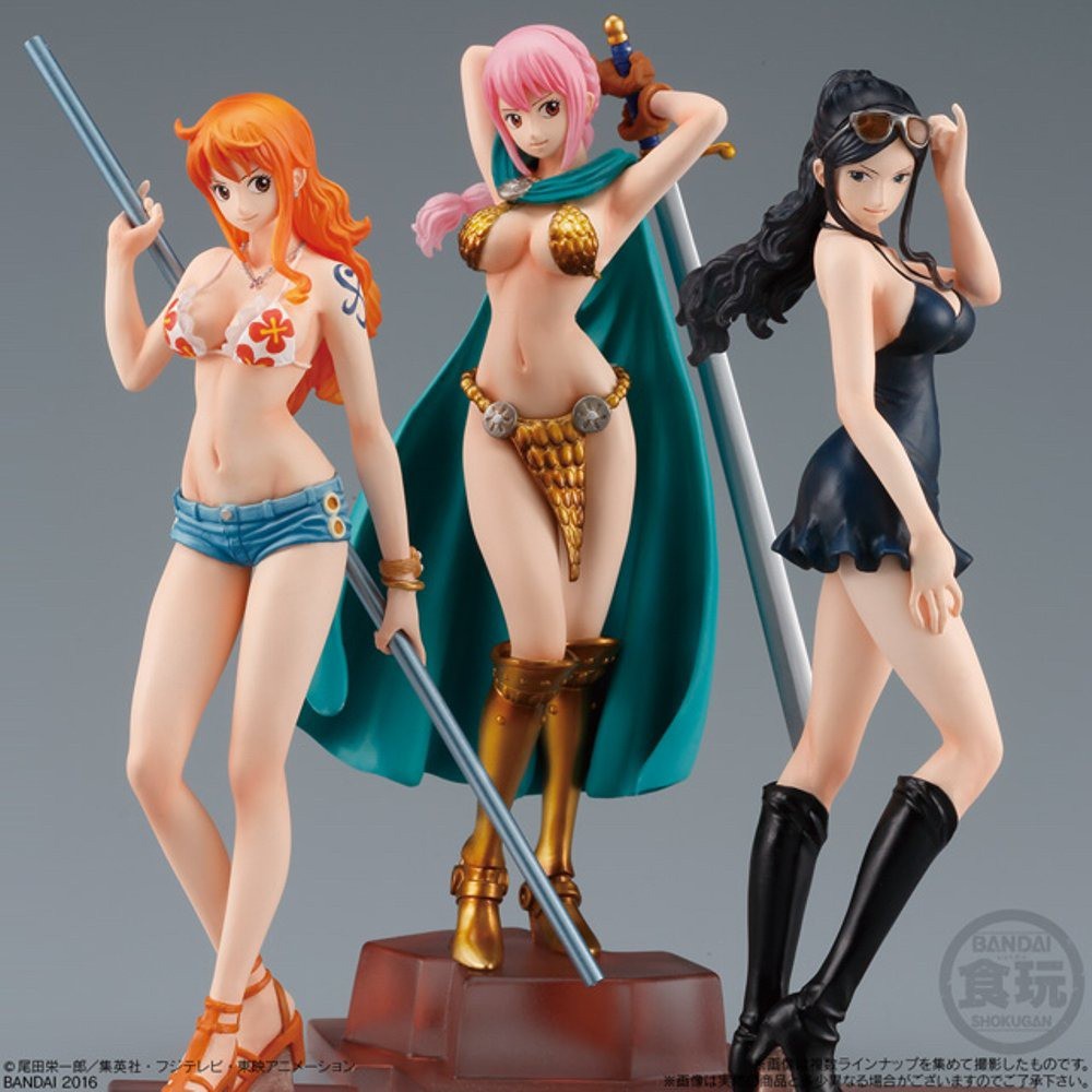 Jual One Piece Styling Robin Nami Rebecca Dressrosa Set Original Bandai