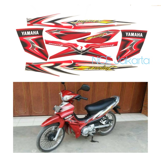 Jual STIKER STRIPING JUPITER Z BURHAN 2006 MERAH SILVER | Shopee Indonesia