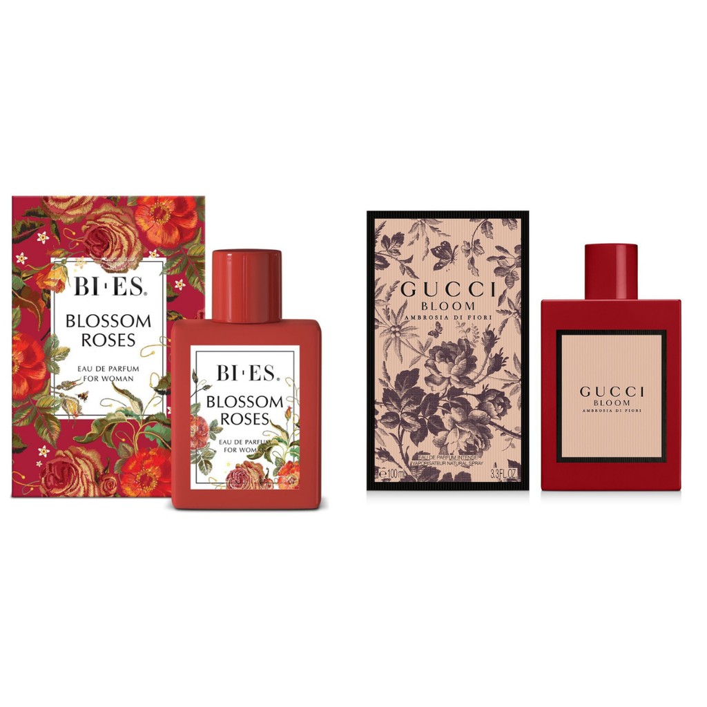 Jual BIES Perfume Blossom Rose EDP 100ml DUPE Gucci Bloom Ambrosia Di ...