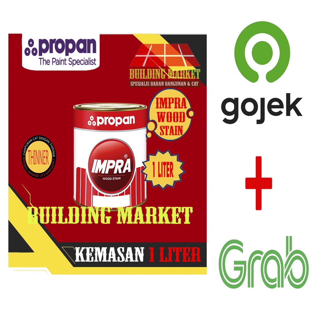 Jual PLITUR KAYU PROPAN WOOD STAIN PROPAN IMPRA POLITUR PELITUR 1 LITER ...