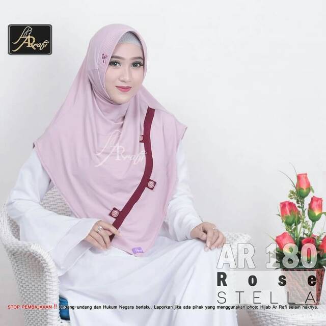 Jual Jilbab instan Arrafi AR 180, kerudung murah simple | Shopee Indonesia