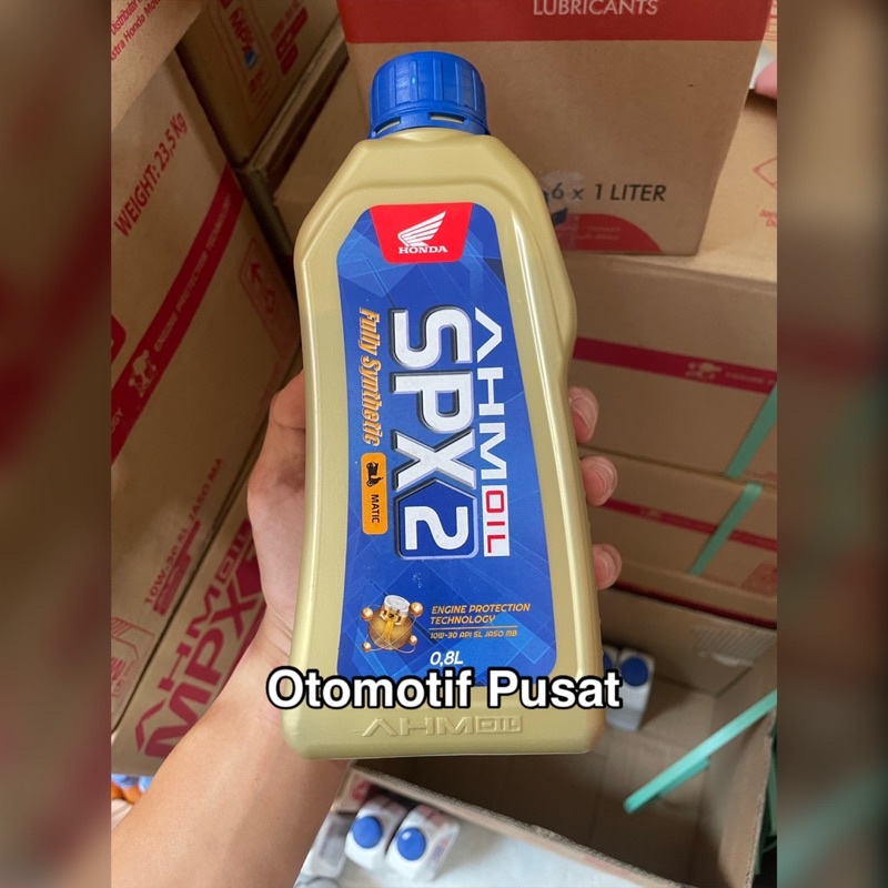 Jual AHM OIL SPX 2 800ml 10w-30 SL FULLY SYNTHETIC OLI MATIC SPX2 OLI ...