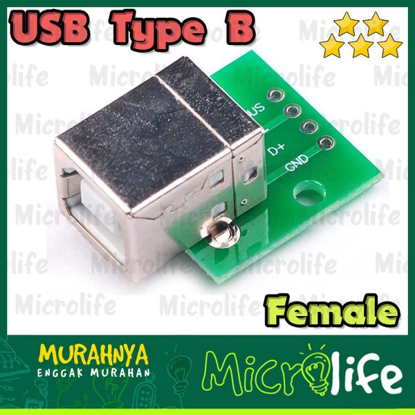 Jual USB Type B Female Breakout Board Module | Shopee Indonesia