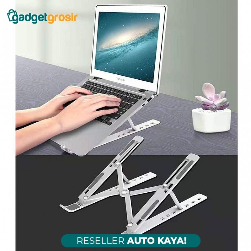 Jual Stand Laptop Aluminium Holder Dudukan Peninggi Tab Portable Lipat ...