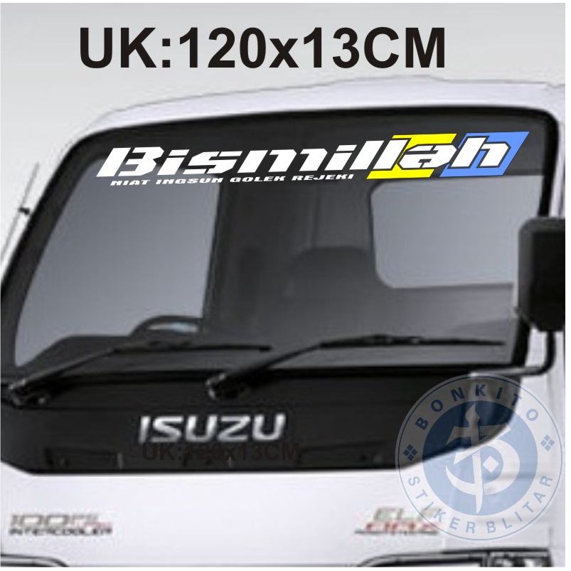 Jual Stiker Bismillah / Cutting Stiker Truk Kaca Depan Mobil Gran Max ...