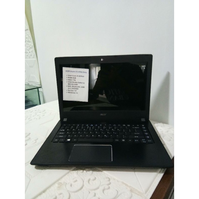 Jual ACER Aspire E5-476G i5/4GB/1TB/nvidia/Win10 second | Shopee Indonesia