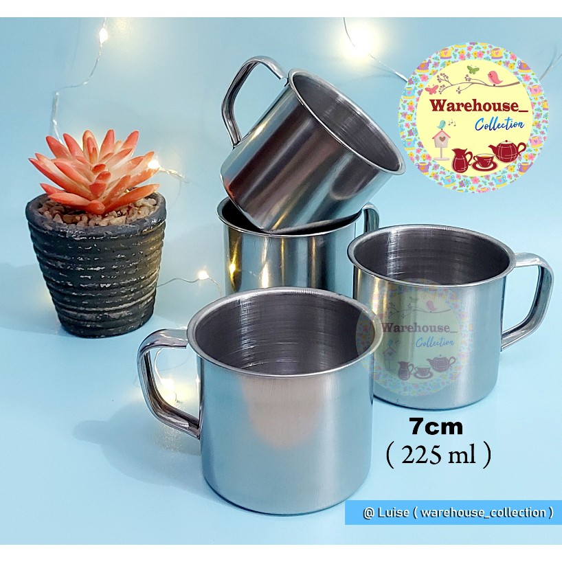 Jual Cangkir Stainless mini Diameter 7 cm / Gelas Stainless / Mug ...