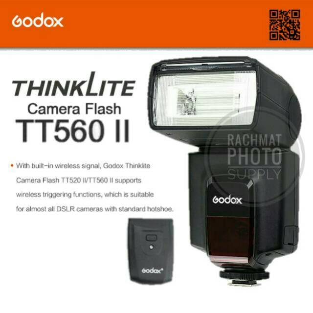 Jual Flash GODOX TT560 II Universal Speedlite TT-560ii + Wireless ...