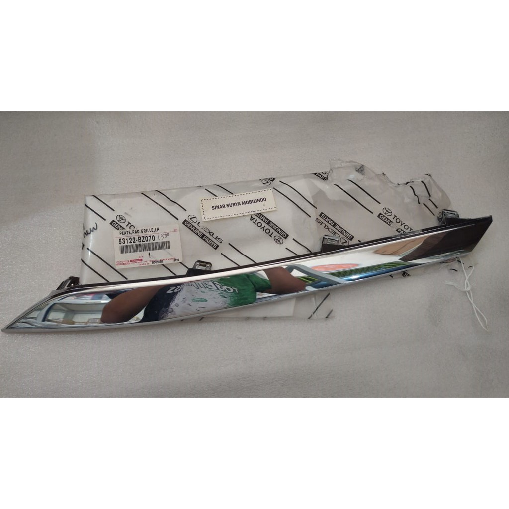 Jual Lis List chrome Grille Bumper Depan Kiri LH Avanza New TYPE VELOZ 53122-BZ070 ORIGINAL ...