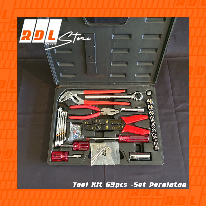 Jual Tool Kit 69pcs (Set Peralatan) | Shopee Indonesia