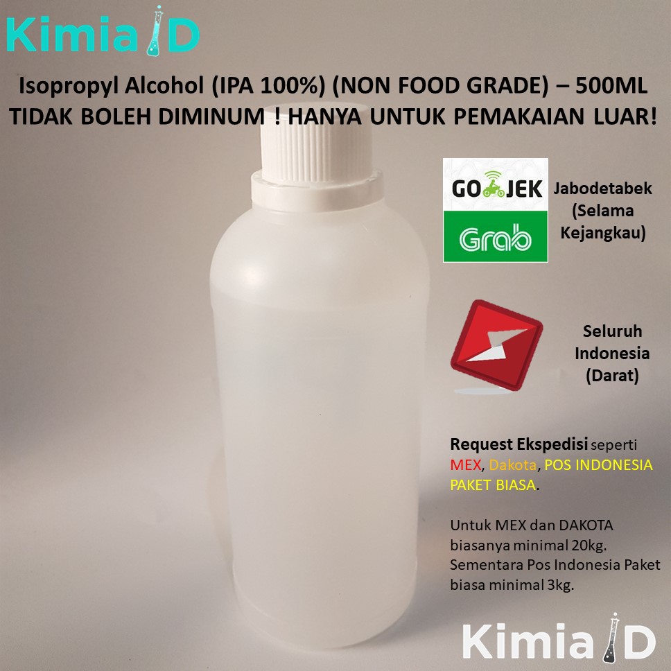 Jual Isopropyl Alcohol - 500 ML - IPA - Isopropil Alkohol Murni ...