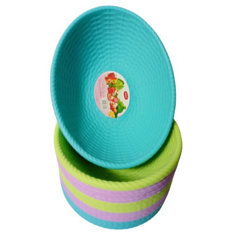 Jual Baskom Plastik Oval Serbaguna|Keranjang Buah|Tempat Buah|Mangkok ...