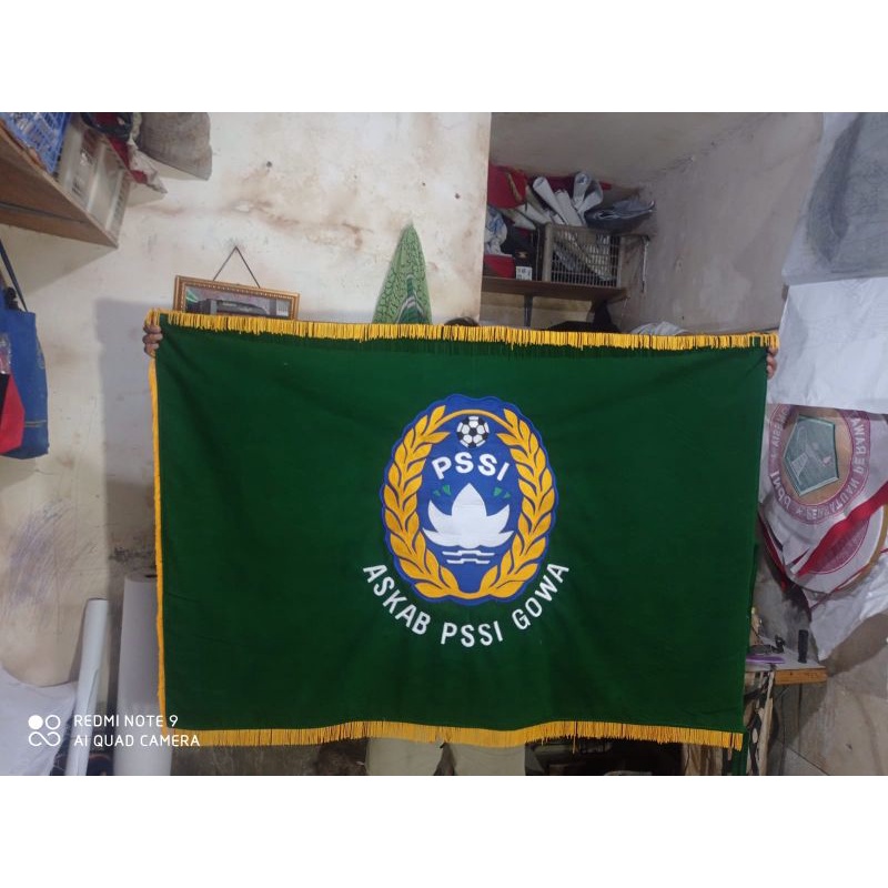 Jual bendera pataka PSSI/ful bordir/90x1359 | Shopee Indonesia