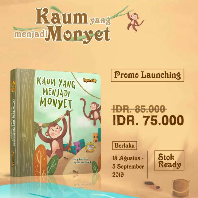 Jual BUKU ANAK BordBook kisah kaum monyet | Shopee Indonesia