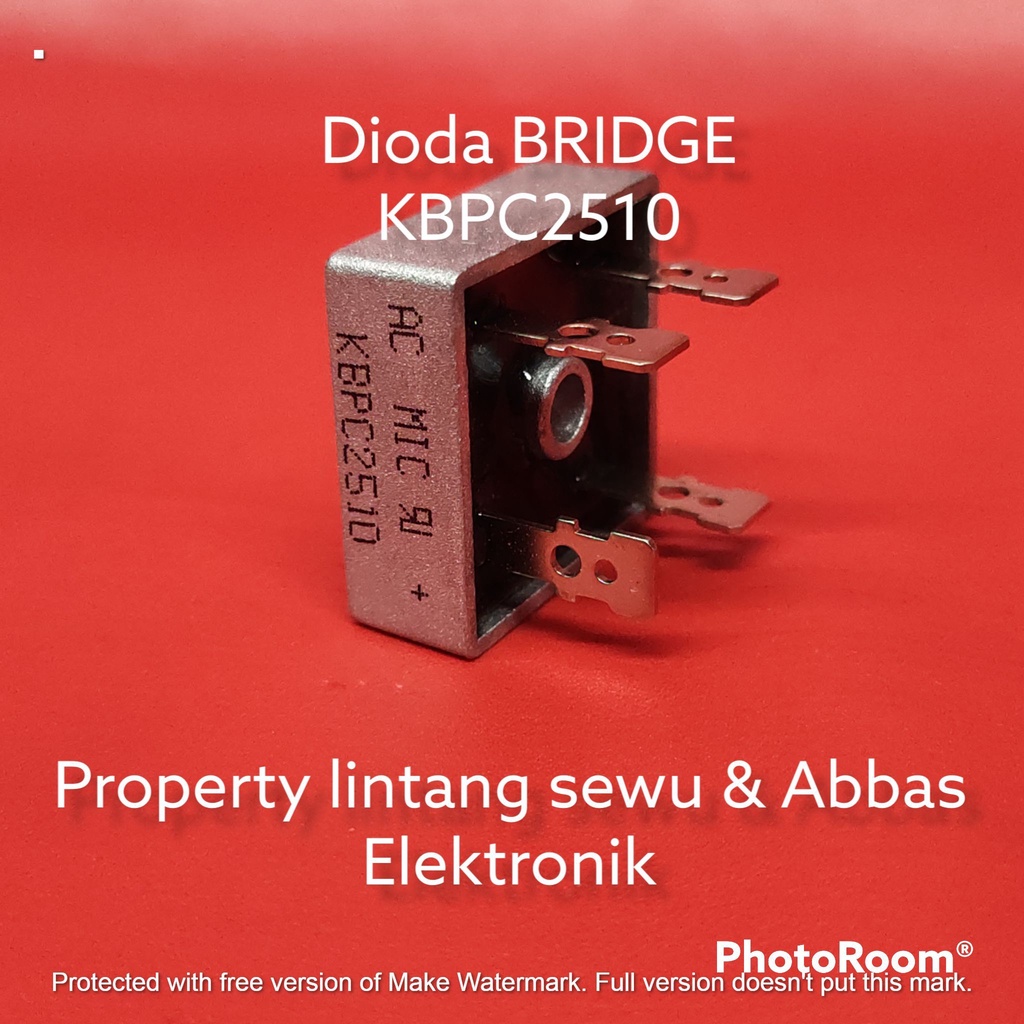 Jual DIODA KOTAK BRIDGE KBPC2510 KBPC 2510 25 AMPERE 1000 VOLT | Shopee ...