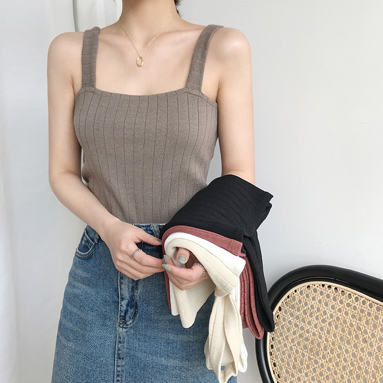 Jual Baju Wanita Tank Top TANKTOP Wanita Square Neck Import Style Korea ...