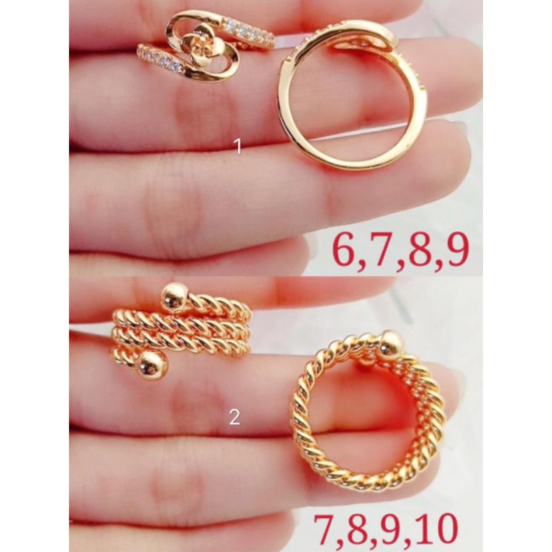 Jual cincin lapis emas model bunga tren | Shopee Indonesia