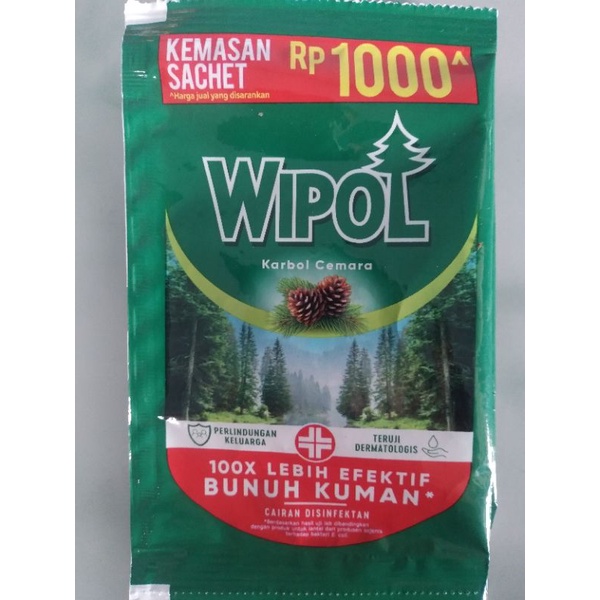 Jual Wipol Karbol Cemara Kemasan (6 Sachet x 40 ml) | Shopee Indonesia
