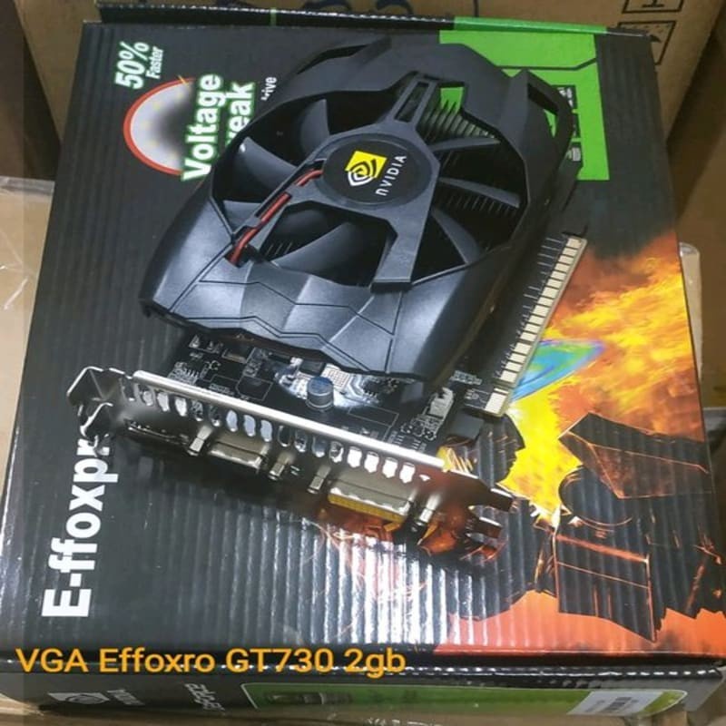 Jual VGA PCIE NVIDIA EFFOXPRO GT730 DDR3 2GB 128BIT ORI | Shopee Indonesia