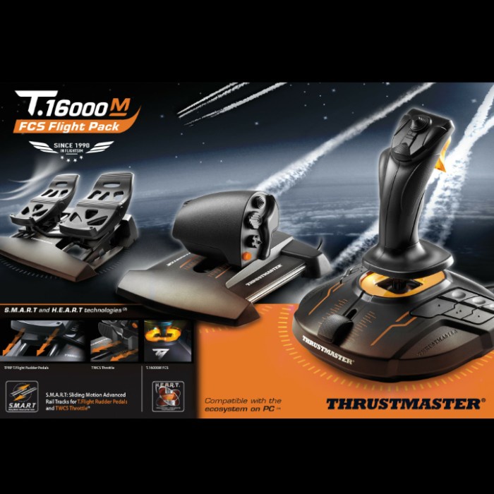 Jual ThrustMaster T.16000M FCS Flight Pack Gaming Joystick for PC ...
