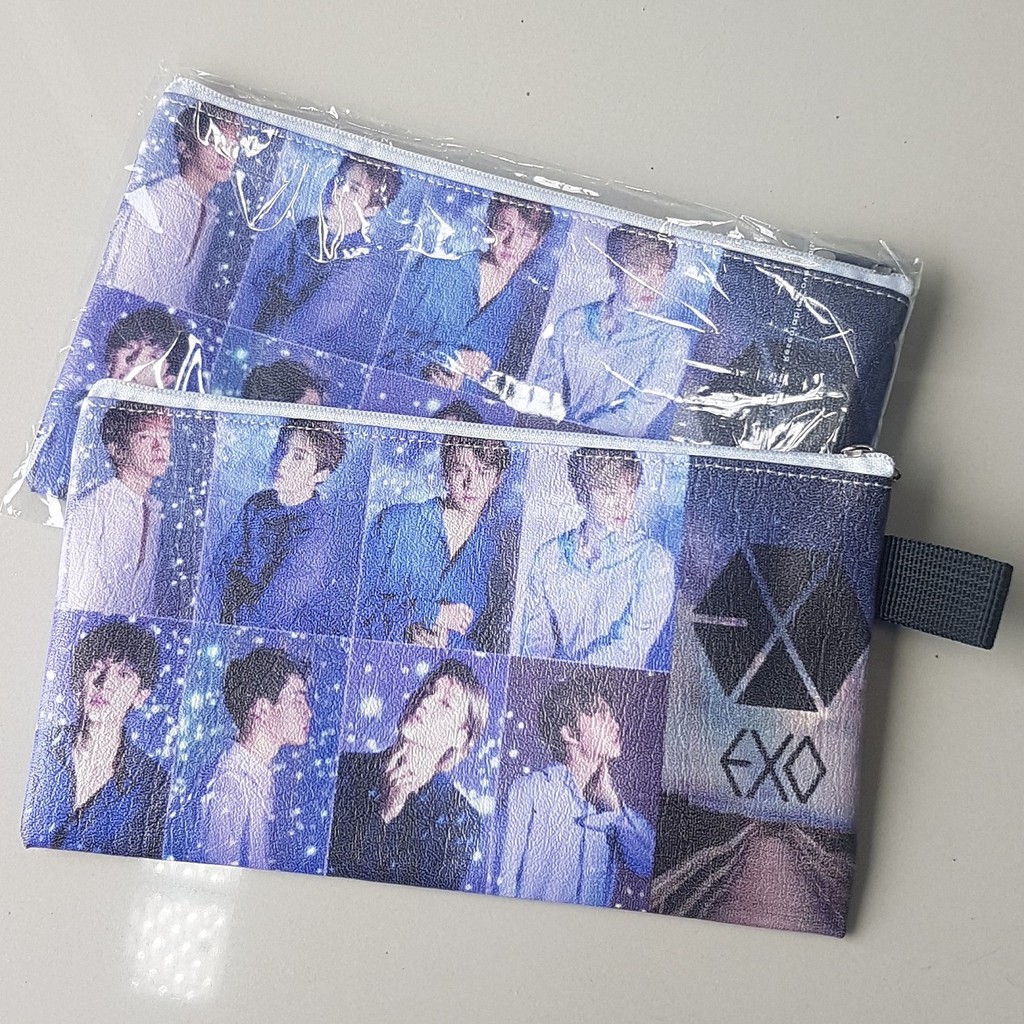 Jual EXO DOMPET TAS KOSMETIK TEMPAT PENSIL PULPEN KPOP POUCH GAMBAR 2 ...