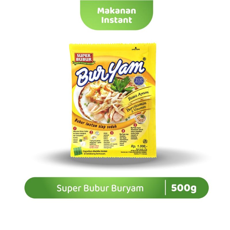 Jual BURYAM INSTAN renceng ISI 10 PCS / BUBUR INSTAN | Shopee Indonesia