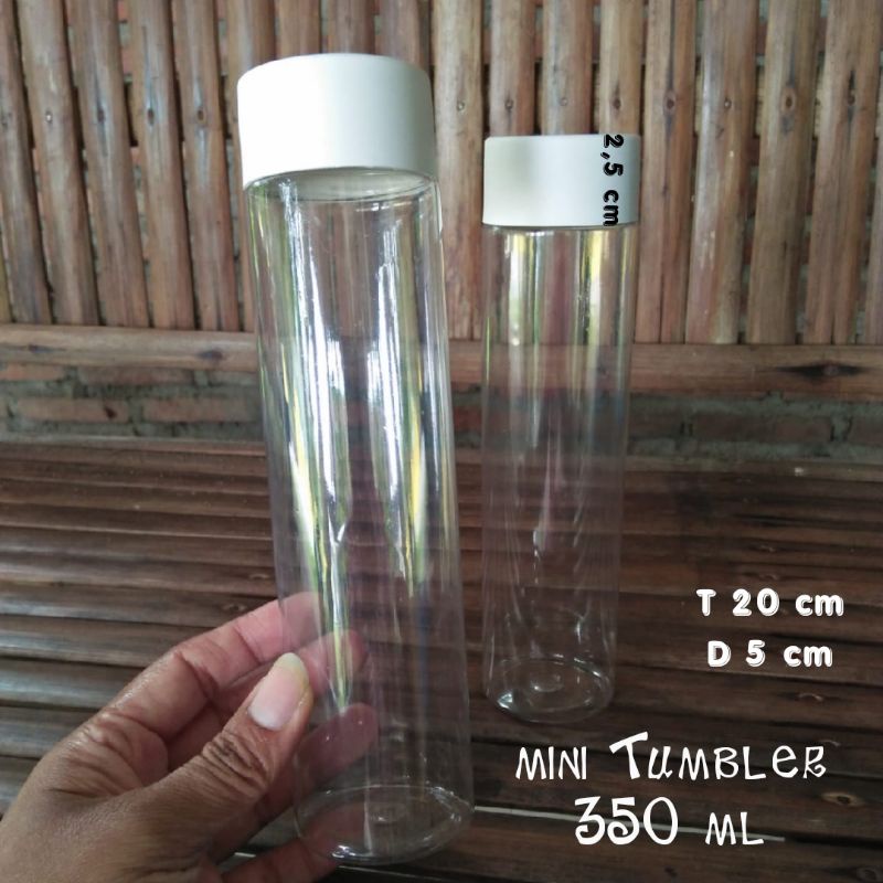 Jual Tumbler mini 350 ml Botol Plastik Pet/ minuman/Permen/chesse stick ...