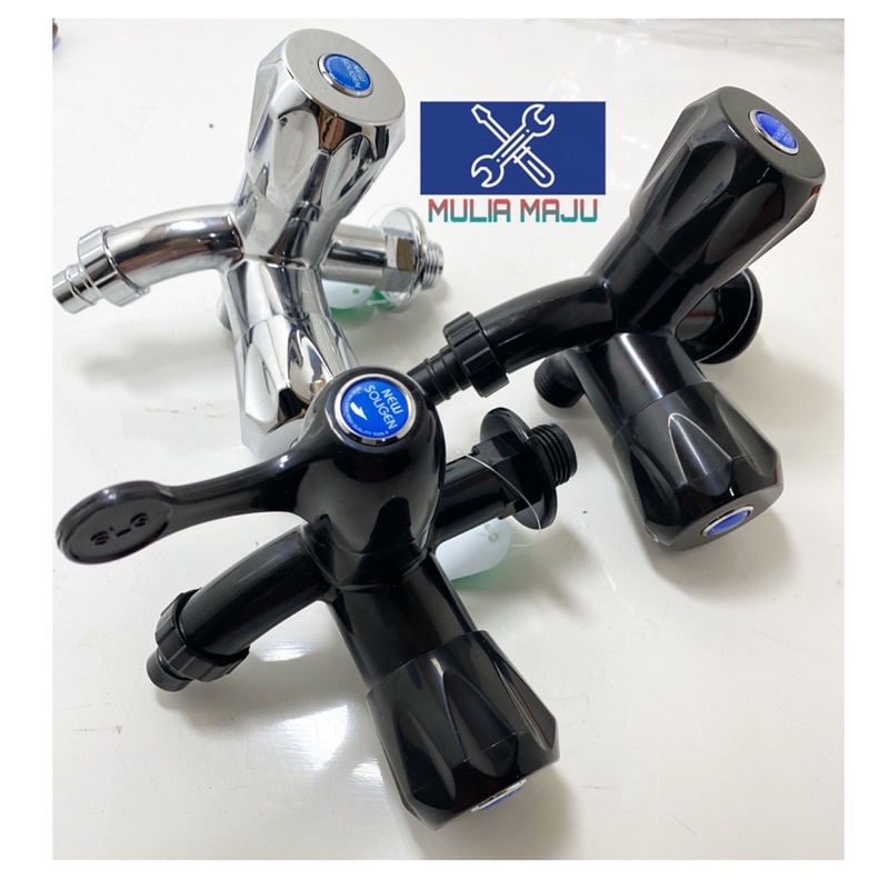 Jual Kran Cabang Soligen /Keran Cabang Plastik Soligen /Keran Double ...