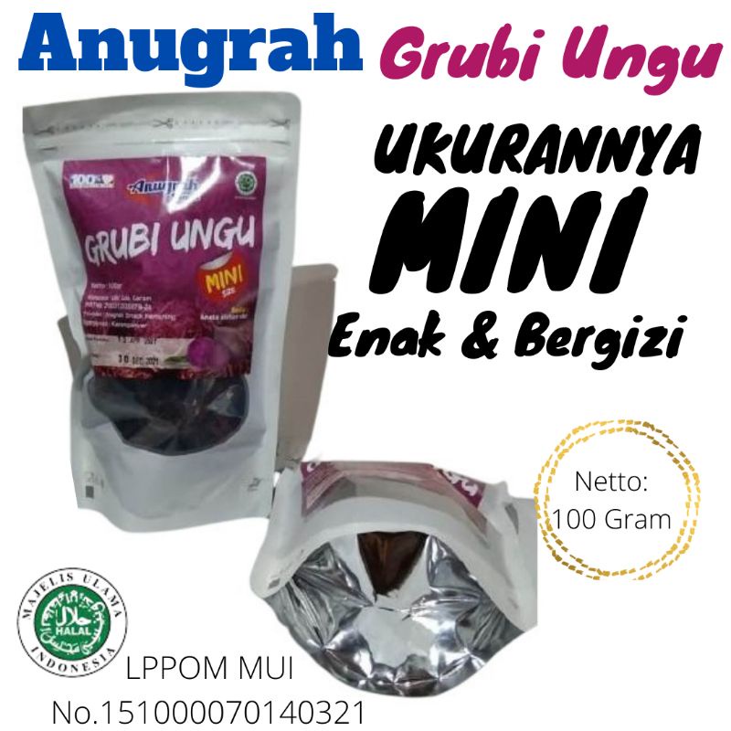 Jual GRUBI UBI UNGU MINI 100 Gram Oleh oleh khas Kemuning Karanganyar ...