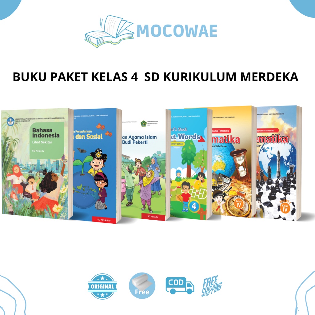 Jual BUKU PAKET SD KELAS 4 KURIKULUM MERDEKA | Shopee Indonesia