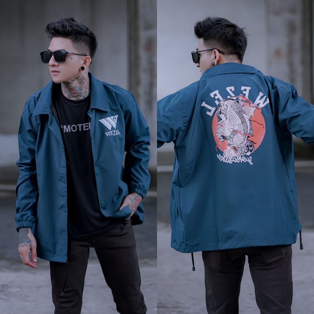 Jual Jaket Coach Parasut Pria Lucky Fish Wezel Apparel Turkish/Jaket ...