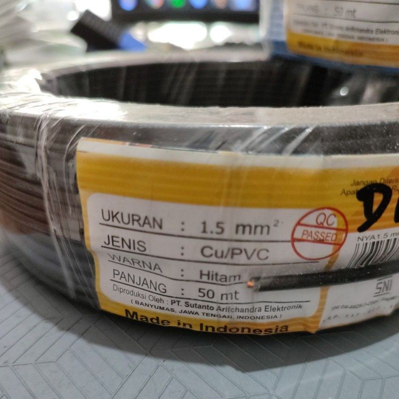 Jual Kabel KAWAT NYA Kitani 1,5mm Harga 1 meter SNI | Shopee Indonesia