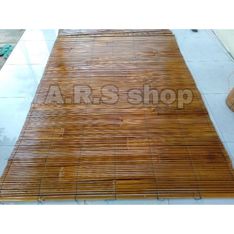 Jual Tirai Bambu / kerai /krey bambu / bamboo cortain vernis 1 x 2meter ...