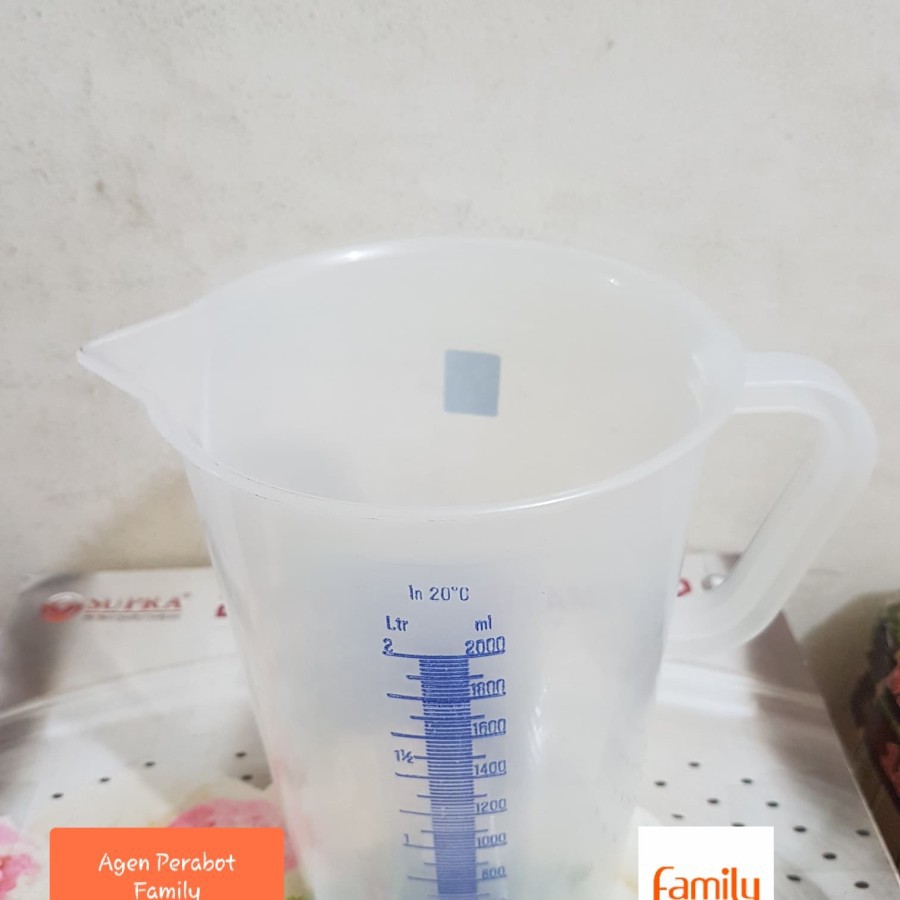 Jual GELAS UKUR / GELAS TAKARAN 2 LITER GREEN LEAF SANGAT TEBAL ...
