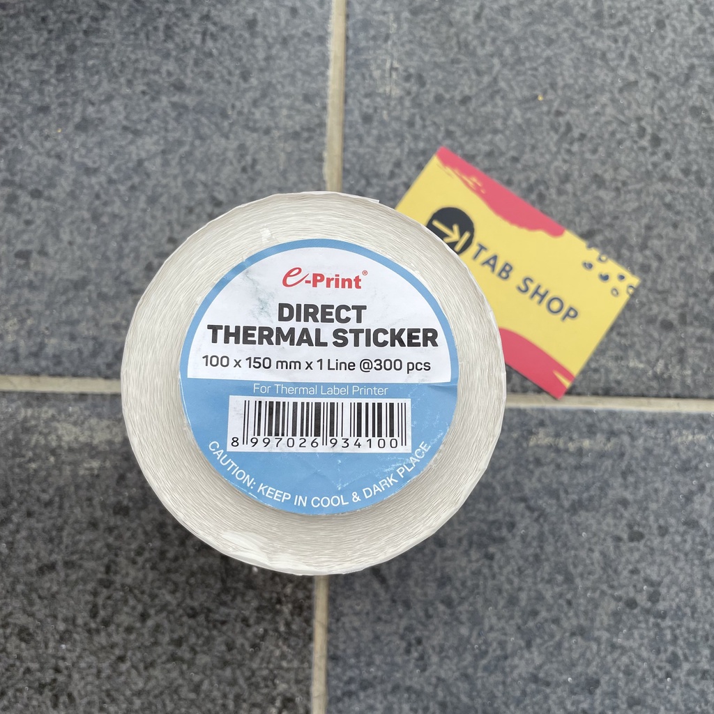 Jual TAB SHOP - E-Print Direct Thermal Sticker Label Barcode 100 x 150 ...