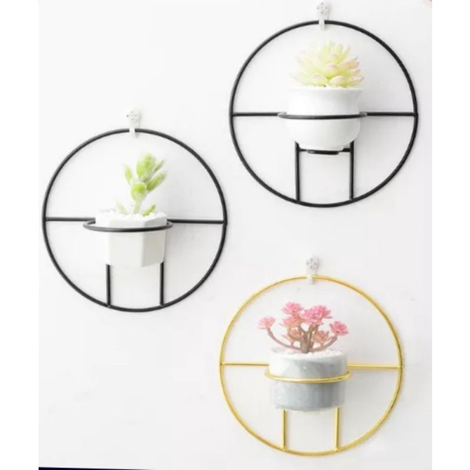 Jual Hiasan dinding besi minimalis/Dekorasi rumah/Standing pot besi ...
