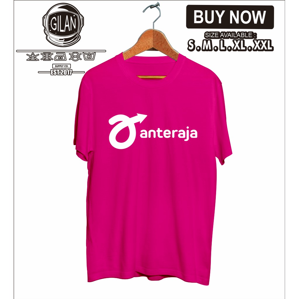 Jual Kaos Baju ANTERAJA ANTER AJA Logo Ekspedisi Jasa Pengiriman Kaos ...