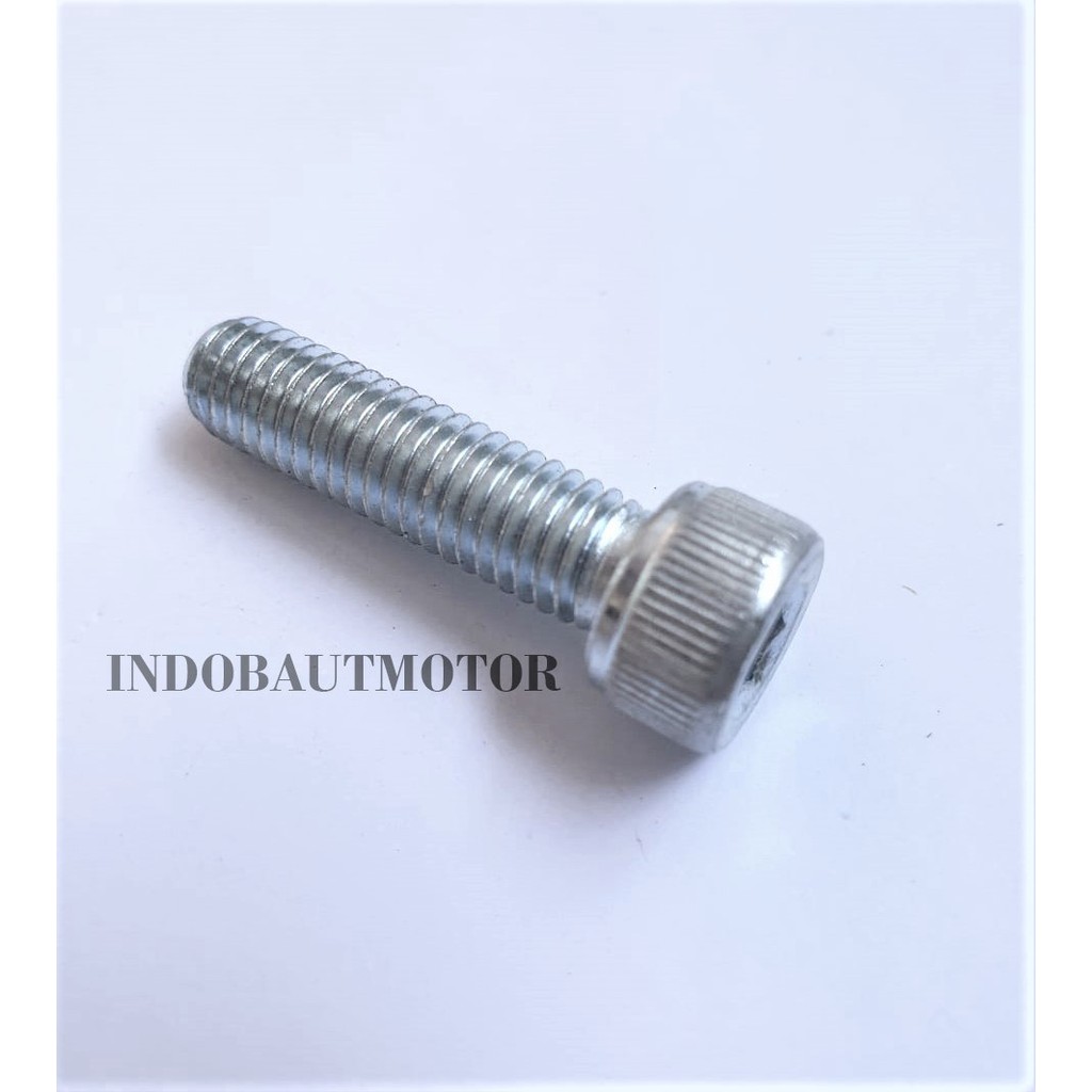 Jual Baut L M8x30 Drat 12 Putih Galvanis Kunci L6 8x30 M8 8mm 1.25 | Shopee Indonesia