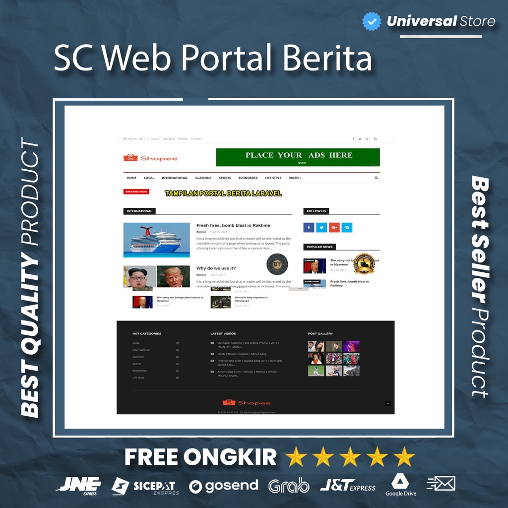 Jual Aplikasi Source Code Website SC Web Portal Berita Super Lengkap ...