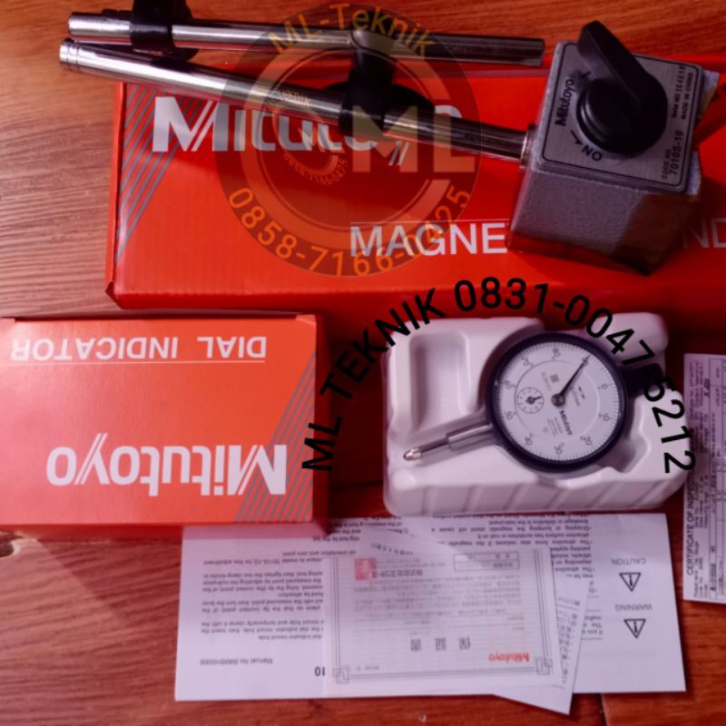 Jual MITUTOYO DIAL INDICATOR 2046S Alat ukur kerataan atau kesejajaran dengan skala yg sangat ...