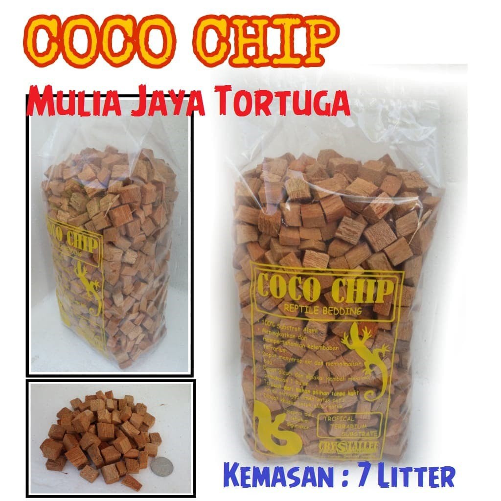 Jual Coco Chip L 7 lt cs - Coco Cip 7 Alas Kandang Reptil Kura Sulcata ...