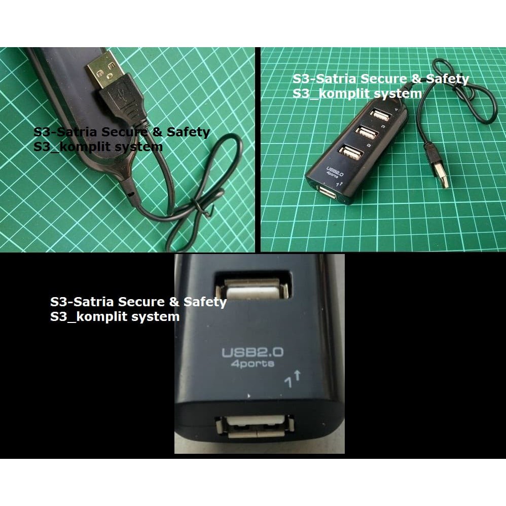 Jual Adapter External Splitter Tambah colokan 4 Port USB laptop PC PB ...