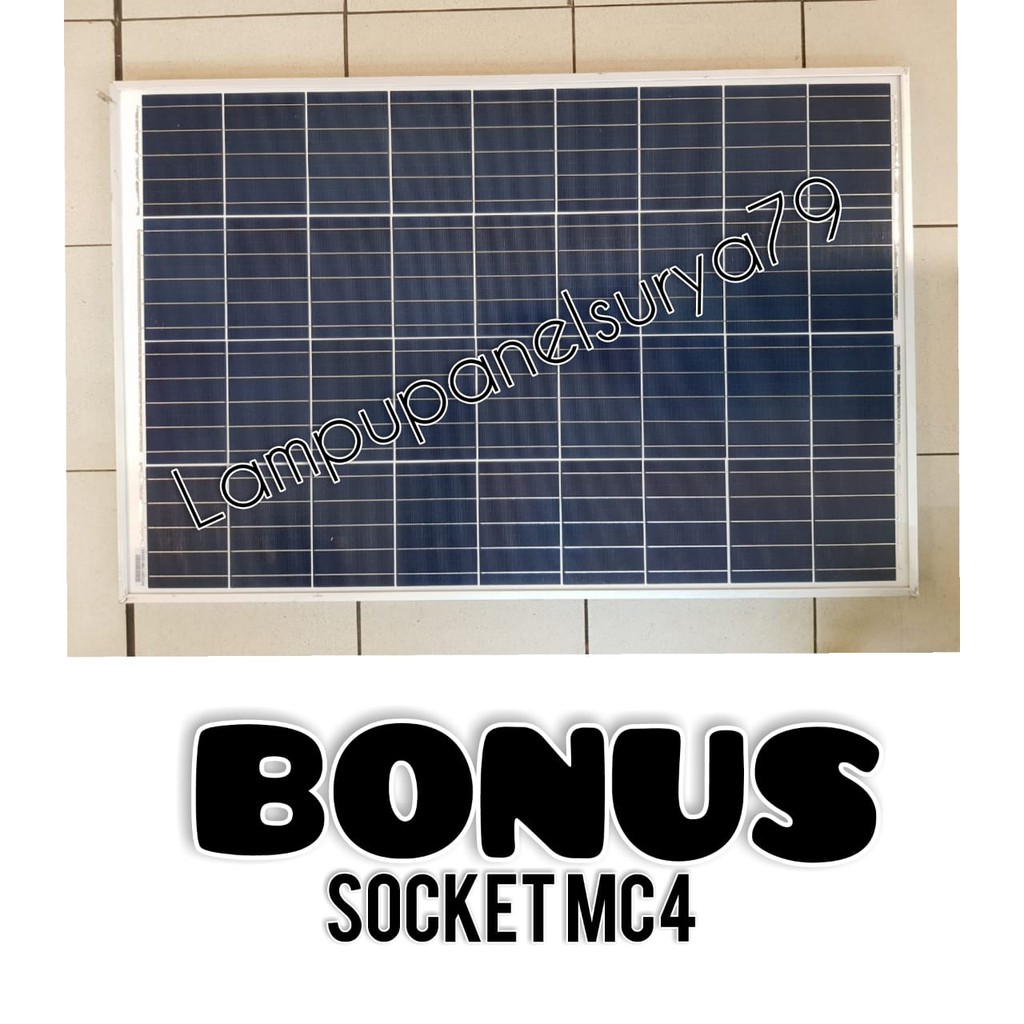 Jual Panel Surya Sollar cell 100WP Poly GH (FREE Socket MC4) | Shopee ...